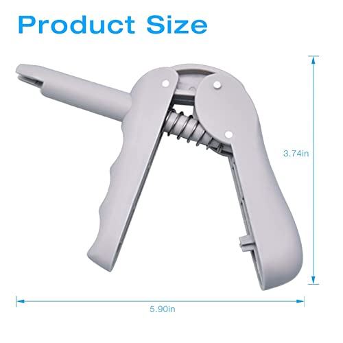 faruijie Dental Composite Gun - Impression Mixing Dispensing Gun Dispenser Applicator Compatible with Most Unidose Tips Grey