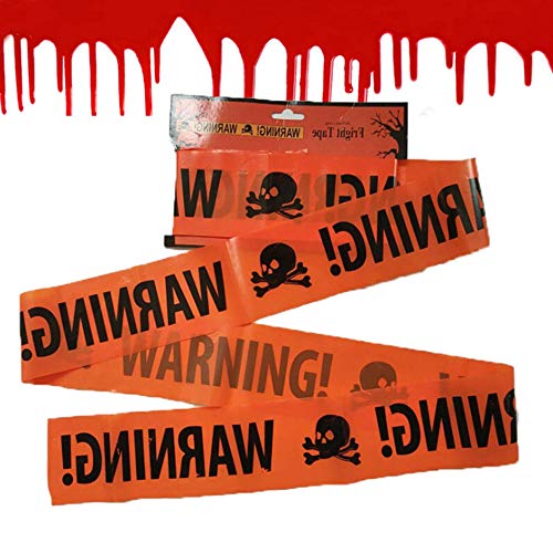 CupaPlay 6M/20FT Halloween Caution Tapes,Halloween Warning Tape,Halloween Party Haunted House Props