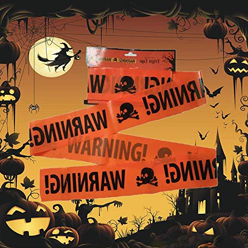 CupaPlay 6M/20FT Halloween Caution Tapes,Halloween Warning Tape,Halloween Party Haunted House Props