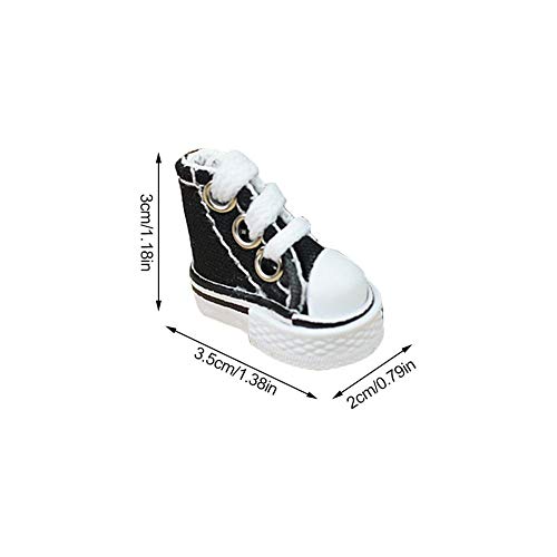 HizoeChu Mini Finger Shoe, Cute Skate Board Shoe Fingerboard Shoe Mini Canvas Finger Shoes for Finger Breakdance Fingerboard Bike Bicycle Kickstands Support Small Decoration - 1PCS