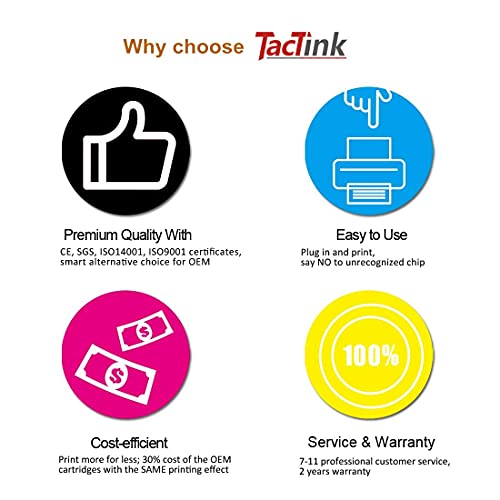 TacTink Compatible with Kodak 30 30XL ESP C315 C310 Ink Cartridges 6 Combo Pack, High Yield Works with Kodak ESP 3.2 ESP C110 Office 2150 2170 Hero 3.1 Hero 5.1 Printers