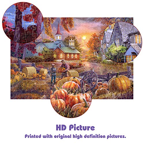 Tektalk 1000 Pieces Jigsaw Puzzles for Teens & Adults (Harvest)