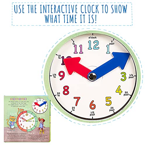 Amonev Clock Book Time Teaching Story Book Tell Us The Time Milo!