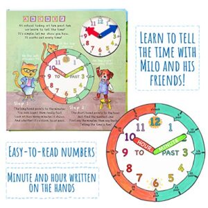 Amonev Clock Book Time Teaching Story Book Tell Us The Time Milo!