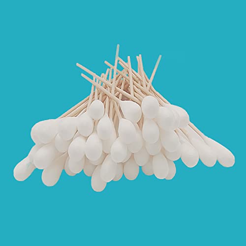 6 Inch Long Cotton Swabs,Large Cotton Buds with Wooden Handle for Dogs 100pcs