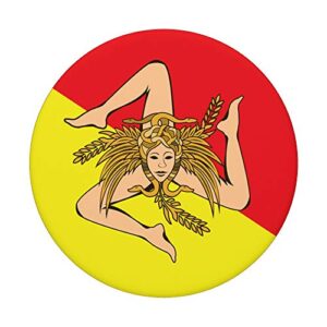 Sicilian Pride - Sicilia - Sicily Trinacria PopSockets PopGrip: Swappable Grip for Phones & Tablets