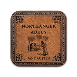 6 Coasters with Complete Novels of Jane Austen . Six Coffee Mug Coasters with Complete Novels of Jane Austen's Book Designs. (Book Title)