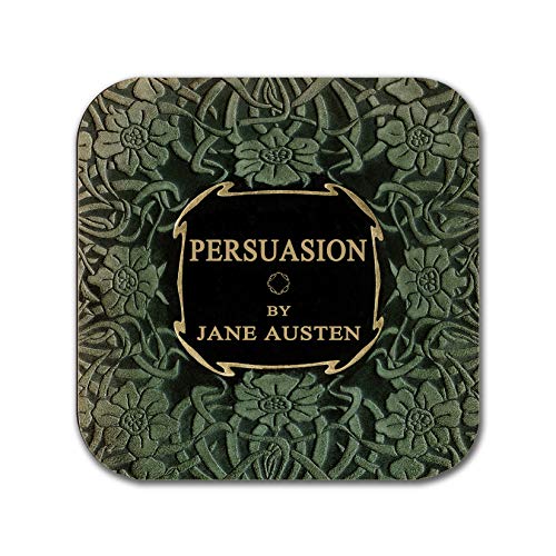 6 Coasters with Complete Novels of Jane Austen . Six Coffee Mug Coasters with Complete Novels of Jane Austen's Book Designs. (Book Title)