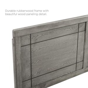 Modway Archie Wood Full Headboard in Gray