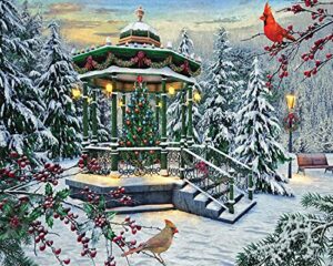 springbok 1000 piece jigsaw puzzle holiday gazebo - made in usa