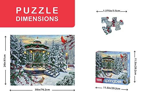 Springbok 1000 Piece Jigsaw Puzzle Holiday Gazebo - Made in USA