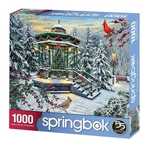 Springbok 1000 Piece Jigsaw Puzzle Holiday Gazebo - Made in USA