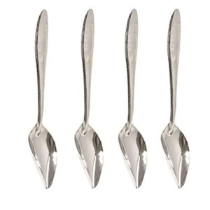 honbay 4pcs stainless steel bird feeder spoons parrot feeding scoops hand feeding spoons for parrot