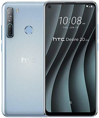 HTC Desire 20 Pro 128GB 6GB RAM (Factory Unlocked) (Pretty Blue) GSM only Not Compatible with Sprint or Verizon