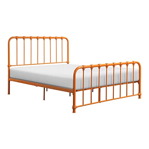 Lexicon Urbana Metal Bed, Full, Orange