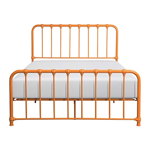 Lexicon Urbana Metal Bed, Full, Orange