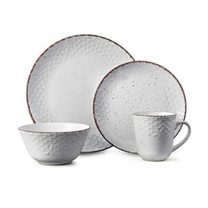 pfaltzgraff bumble bee 16-piece dinnerware set, white