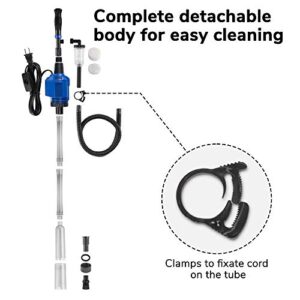 Yescom AquaBasik Electric Aquarium Fish Tank Sand Gravel Cleaner Automatic Water Changer Extendable Tube Syphon Filter Pump Vacuum