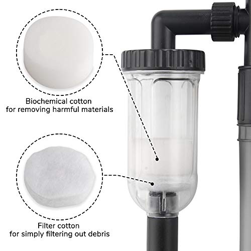 Yescom AquaBasik Electric Aquarium Fish Tank Sand Gravel Cleaner Automatic Water Changer Extendable Tube Syphon Filter Pump Vacuum