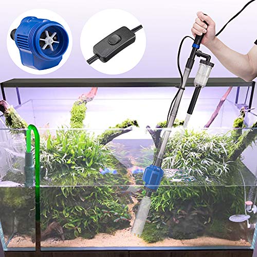 Yescom AquaBasik Electric Aquarium Fish Tank Sand Gravel Cleaner Automatic Water Changer Extendable Tube Syphon Filter Pump Vacuum