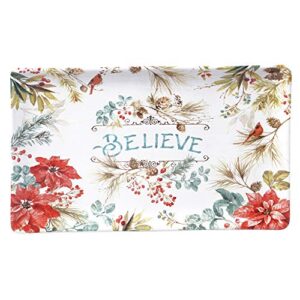 certified international christmas story rectangular platter, multicolored