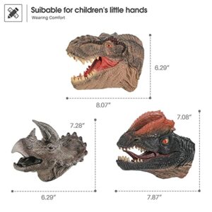 Dinosaur Toys Puppets for Kids, t rex Dinosaur playset Toys Dino Claw for Boys, 6 pcs