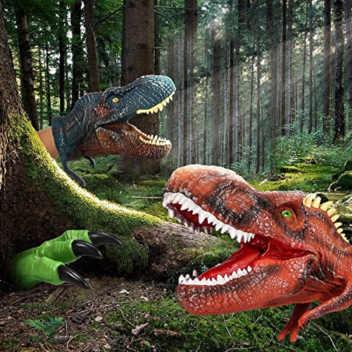 Dinosaur Toys Puppets for Kids, t rex Dinosaur playset Toys Dino Claw for Boys, 6 pcs