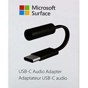 Microsoft Surface USB-C Audio Adapter 3.5mm Headphone Stereo Mini Jack (F) Black LKZ-00001