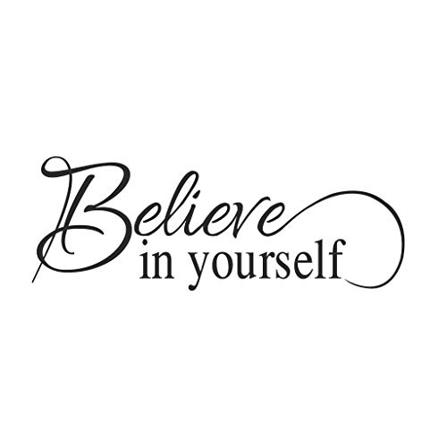 Believe in Yourself,Wall Sticker Motivational Wall Decals,Family Inspirational Wall Stickers Quotes