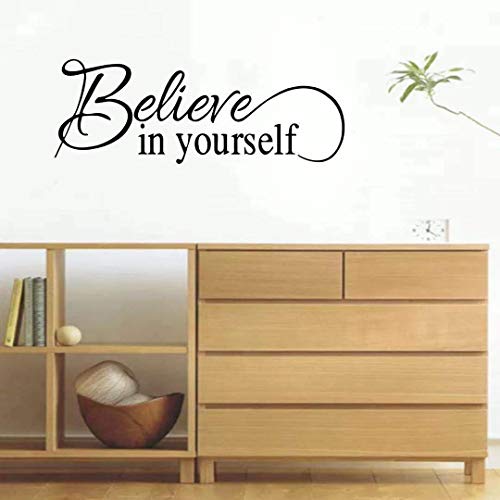 Believe in Yourself,Wall Sticker Motivational Wall Decals,Family Inspirational Wall Stickers Quotes