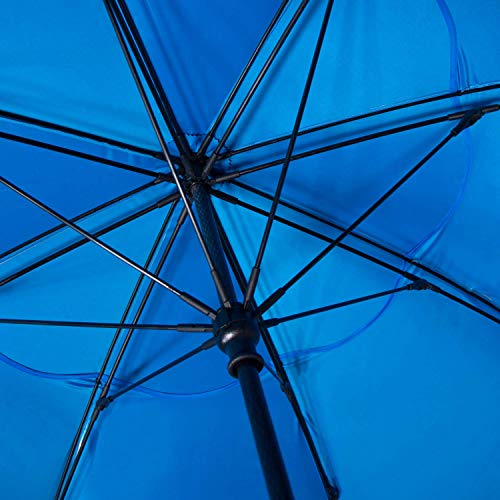 SunTek | Solaire 62" Umbrella | Windproof & Waterproof Umbrellas with Vented Double Canopy | Reflective UV Protection | Large Umbrella for Golf, Sport, & Travel (Blue)