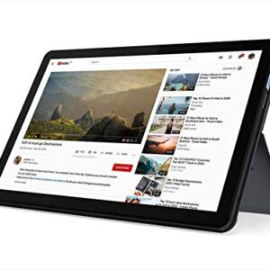 Lenovo Chromebook Duet, 2-in-1, 10.1" WUXGA (1920 x 1200) Display, MediaTek Helio P60T, 4GB LPDDR4X RAM, 128GB eMCP SSD, Integrated ARM G72 MP3 Graphics, Chrome OS, ZA6F0031US, Ice Blue + Iron Grey