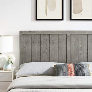 Modway Robbie Wood Full Headboard in Gray