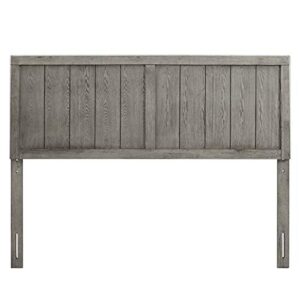 Modway Robbie Wood Full Headboard in Gray