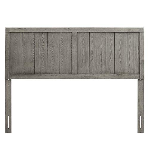 Modway Robbie Wood Full Headboard in Gray