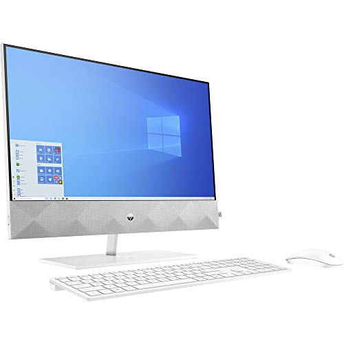 HP Pavilion 27 Touch Desktop 1TB SSD 32GB RAM Win 10 Pro(Intel Core i9-10900 Processor with Turbo Boost to 5.20GHz, 32 GB RAM, 1 TB SSD, 27-inch FullHD Touchscreen, Win 10 Pro) PC Computer All-in-One