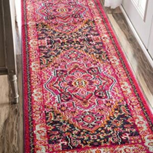 nuLOOM Mackenzie Vintage Runner Rug, 2' 6" x 6', Violet Pink