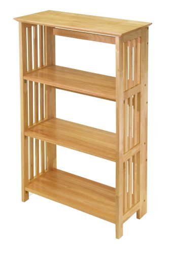 Mission Pine Wood Bookcase (Natural, 36)