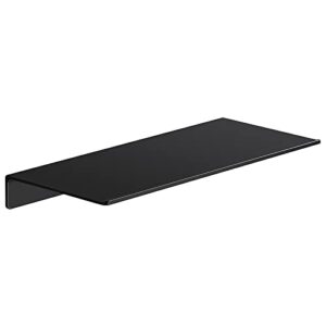 danpoo metal wall shelf, black floating shelf, small bathroom shelf, 12" display shelves for wall storage