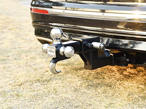 TOPTOW 64122 2-inch Receiver Trailer Hitch Extension Riser with 4.25-inch Rise/Drop, 7" & 9" Extender, 2-inch Solid Shank, 10000lbs Towing Capacity, Anti-Rattle Bolt