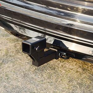 TOPTOW 64122 2-inch Receiver Trailer Hitch Extension Riser with 4.25-inch Rise/Drop, 7" & 9" Extender, 2-inch Solid Shank, 10000lbs Towing Capacity, Anti-Rattle Bolt