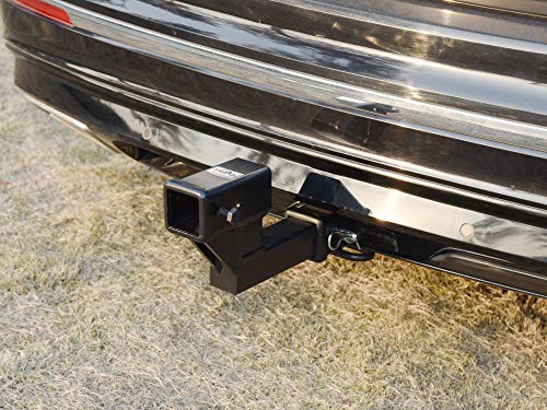 TOPTOW 64122 2-inch Receiver Trailer Hitch Extension Riser with 4.25-inch Rise/Drop, 7" & 9" Extender, 2-inch Solid Shank, 10000lbs Towing Capacity, Anti-Rattle Bolt