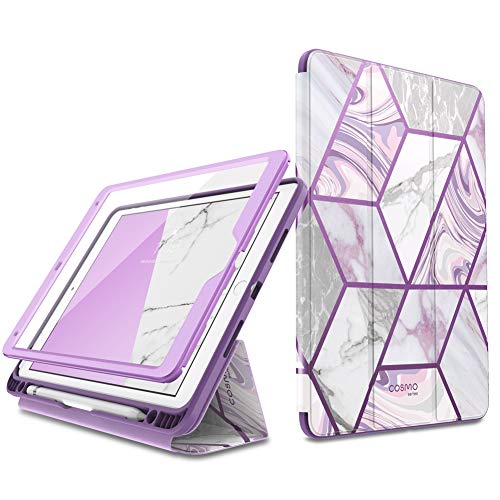 i-Blason Cosmo Case for iPad Air 3 Case 10.5" 2019 (3rd Gen) / iPad Pro 10.5 Case 2017, [Built-in Screen Protector] Trifold Stand Protective Case Cover with Pencil Holder and Auto Sleep/Wake (Ameth)