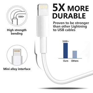 4Pack Original [Apple MFi Certified] Charger Lightning to USB Charging Cable Cord Compatible iPhone 14/13/12/11 Pro/11/XS MAX/XR/8/7/6s Plus,iPad Pro/Air/Mini,iPod Touch