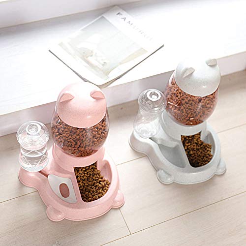 ZZK Automatic Feeder Dog Drinking Fountain Dog Drinking Fountain Automatic Feeder Kitten Feeding Large Capacity Drinking Fountain,B