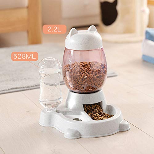 ZZK Automatic Feeder Dog Drinking Fountain Dog Drinking Fountain Automatic Feeder Kitten Feeding Large Capacity Drinking Fountain,B