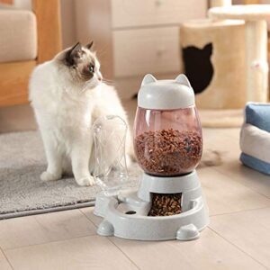 ZZK Automatic Feeder Dog Drinking Fountain Dog Drinking Fountain Automatic Feeder Kitten Feeding Large Capacity Drinking Fountain,B