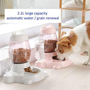 ZZK Automatic Feeder Dog Drinking Fountain Dog Drinking Fountain Automatic Feeder Kitten Feeding Large Capacity Drinking Fountain,B