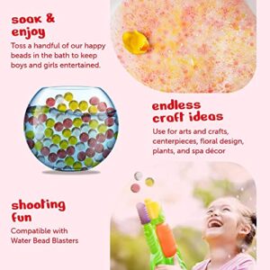 Non-Toxic Water Beads for Kids - .5 lb BPA Free Squishy Sensory Fidget Toys for The Bath and Playroom - Learn Counting and Improve Fine Motor Skills - Toddlers and Up - Waterbeedz by Alphafun