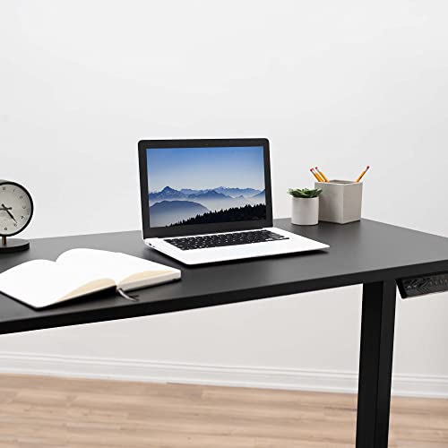 VIVO Electric Dual Motor Standing Desk Frame for 43 to 79 inch Table Tops, Frame Only, Ergonomic Standing Height Adjustable Base with Push Button Memory Controller, Black, DESK-V122EB